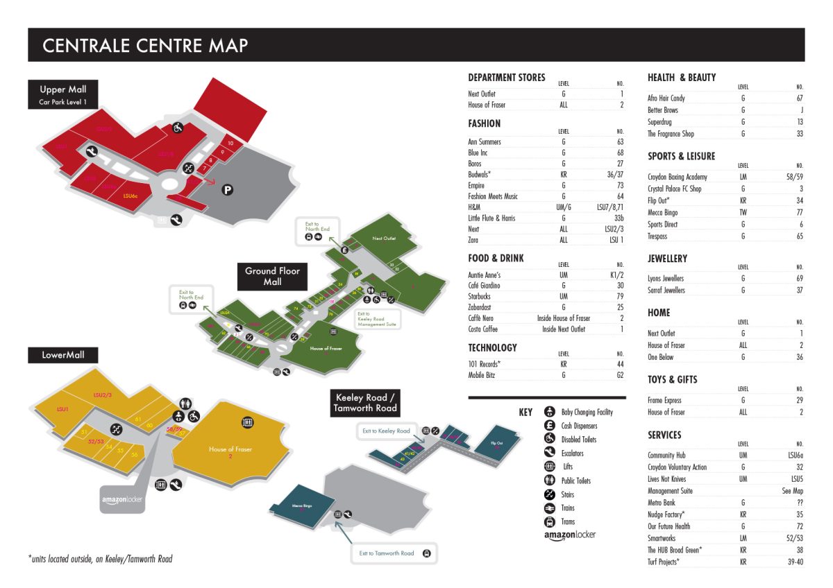 Centre Maps - Centrale & Whitgift